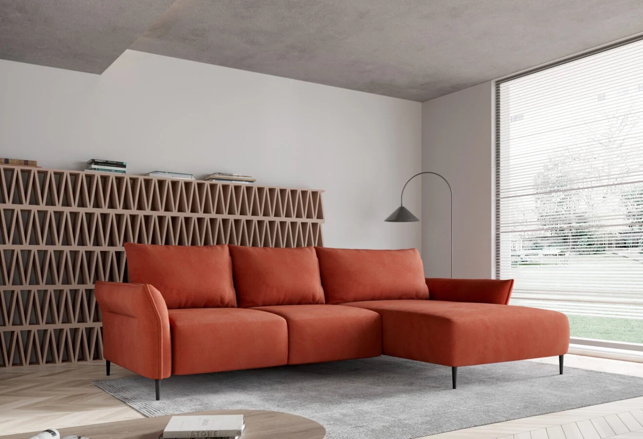 Sleek Modern Corner Sofa Bed - LUIS - ChillMe